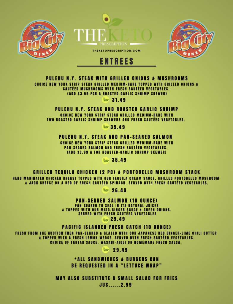 Menu - Big City Diner